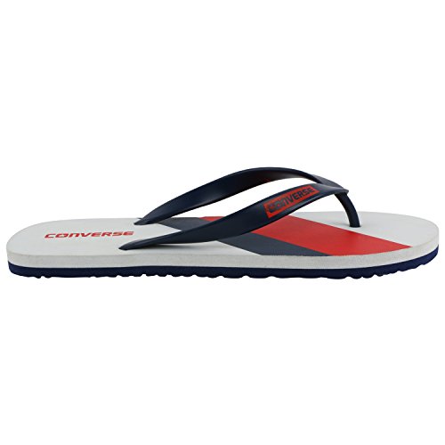 Buy Converse Men's White/Red/Navy Flip-Flops and House Slippers - 10 UK ...