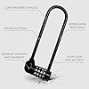 Kurtzy Combination Long Shackle Padlock - Long Gate Lock for Outdoor ...