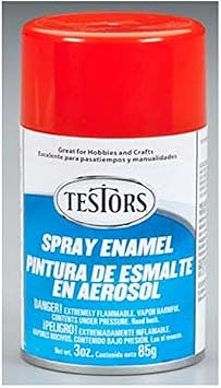 Amazon.com: Gloss Bright Red Spray Testors Enamel Plastic Model Paint ...