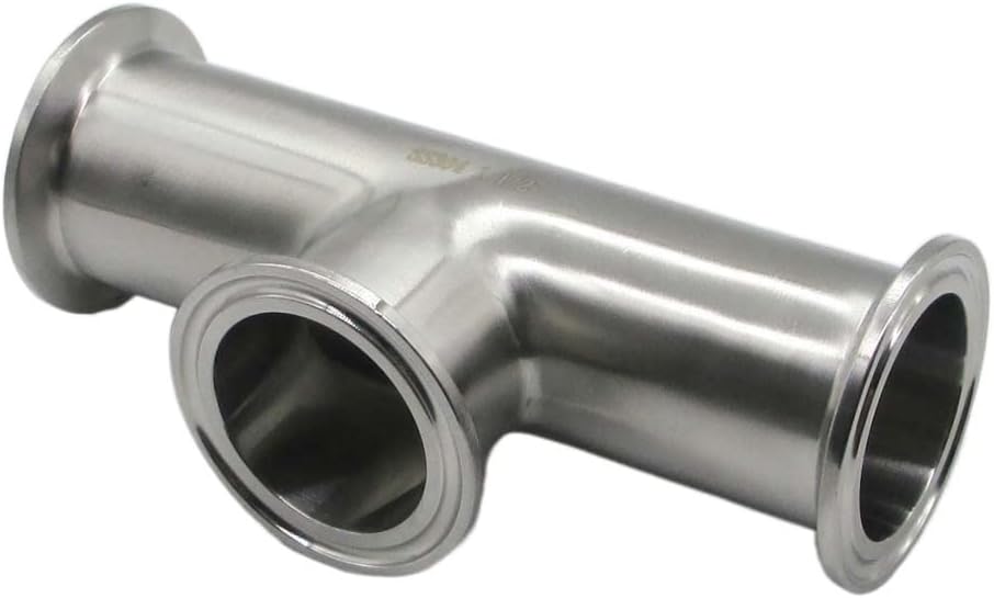 Amazon.com: Aurorad 1.5'' 2'' Tri Clamp Instrument Tee Sanitary 304 ...