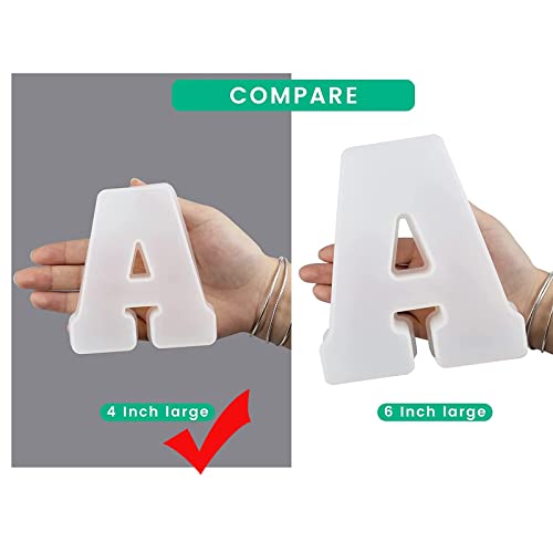 EPODA Silicone Moulds Epoxy Resin, 3D Letters Epoxy Resin Moulds ...