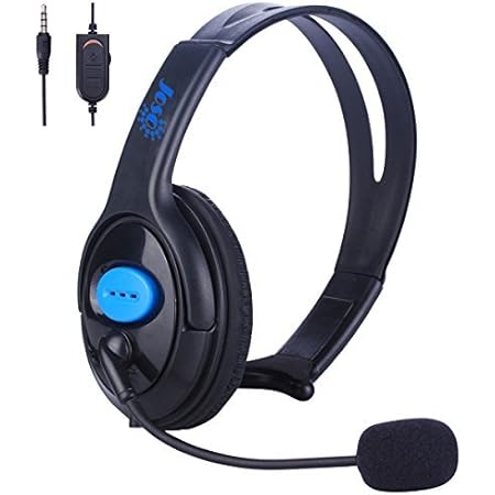 Amazon.com: Megadream PS4 Wired Unilateral Headphone, 3.5mm Online Live ...