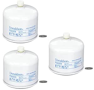 P552374 Donaldson Fuel Filter, Water Sep Spin-On (Pack of 3), Replaces ...