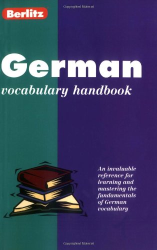 Amazon.com: German Vocabulary Handbook: 9782831563923: Joy Saunders: Books