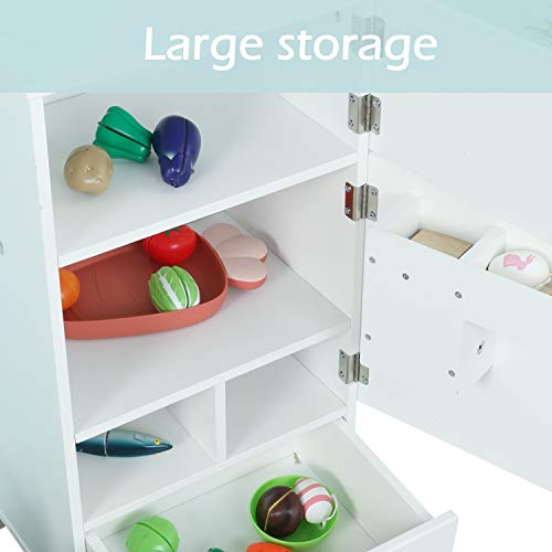 Snapklik.com : Labebe - Kitchen Wooden FridgeFridge Freezer For ...