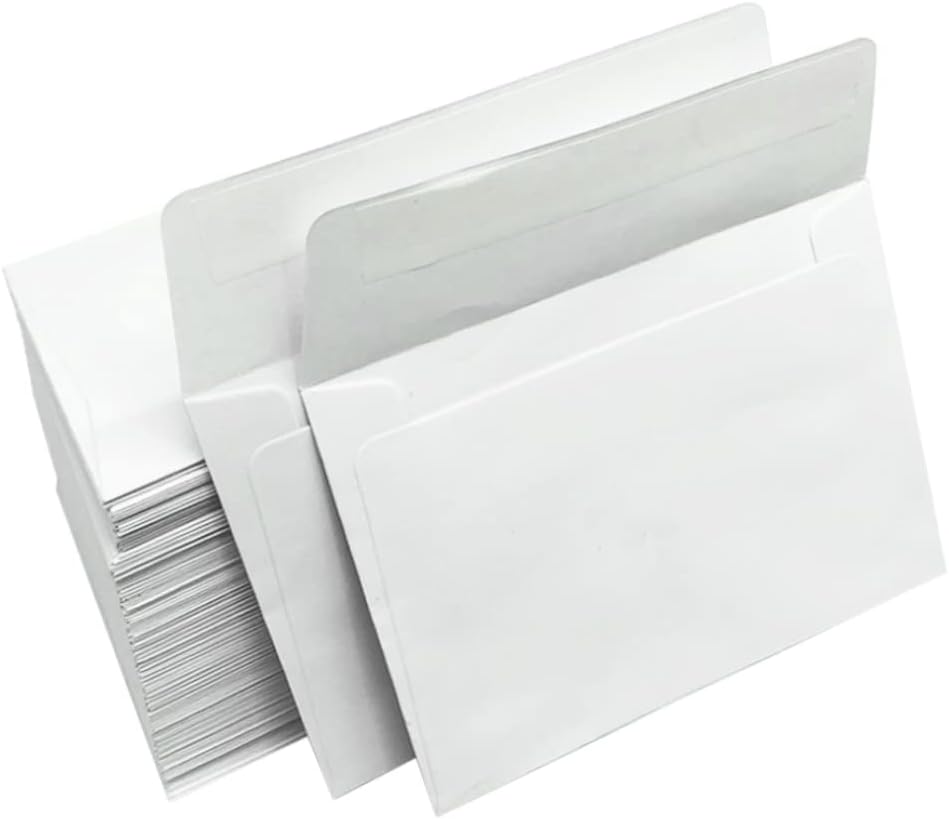 Obelunrp Self Envelope, A2 White Envelope Peel Seal, White Classic Flap ...