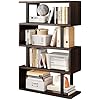 Amazon.com: SORCEDAS Bookshelf Geometric Bookcase S Shaped Industrial ...