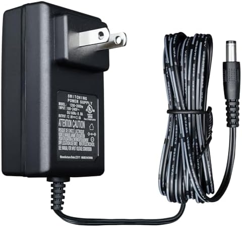 Amazon.com: UL Listed 12V 2A Power Supply Adapter Wall Plug with 6Ft ...
