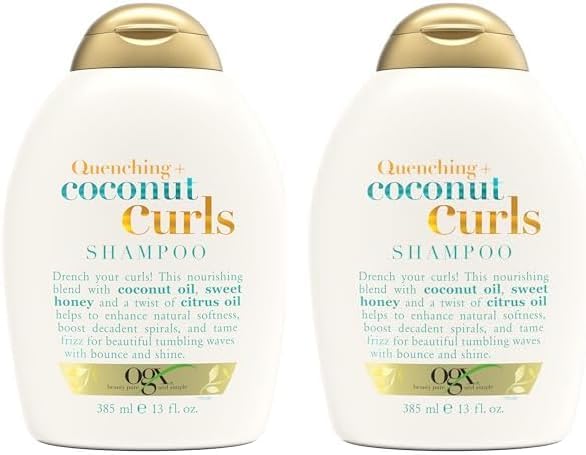 Amazon.com : OGX Quenching + Coconut, Curl-Defining Shampoo, Hydrating ...