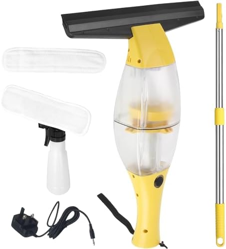 Window Vacuum, Electric Window Cleaner, Window Cleaner with Telescopic ...