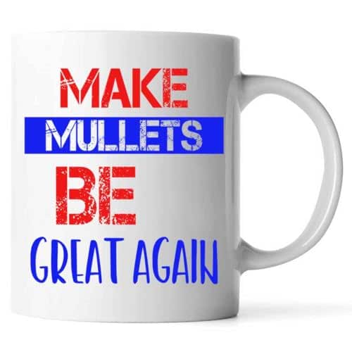Amazon.com: Inspirational Gift Witty Mullet Hairstyle Gift for Men ...