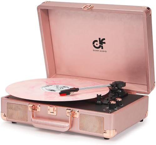 Amazon.com: Vinyl Record Player 3-Speed Portable Suitcase Record Player ...
