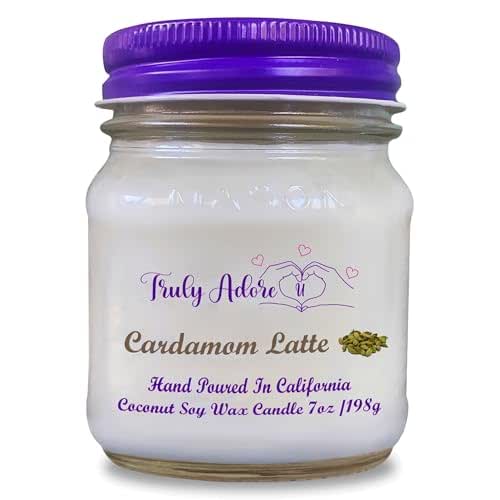 Amazon.com: Truly Adore U Candles (Cardamom Latte) Black Cardamom, Cinnamon, Holiday Gifts ...