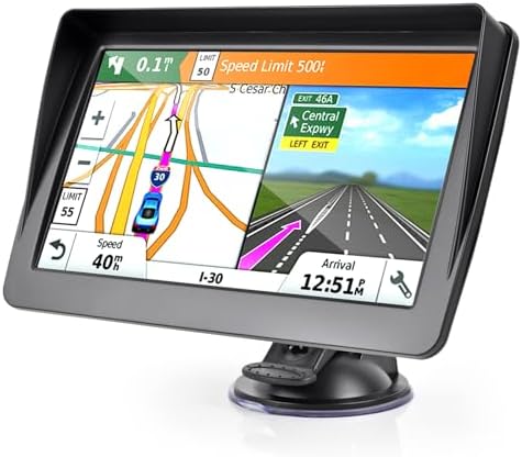 Amazon.com: GPS Navigation for Car, Latest 2024 Map,7 inch Touch Screen ...