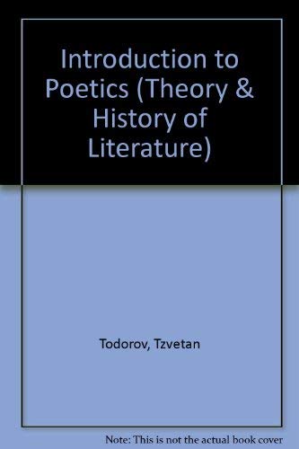 Amazon.com: Introduction to Poetics: 9780816610082: Todorov, Tzvetan: Books