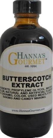 Amazon.com: Hanna's Butterscotch Extract, Premium Quality, 4 fl oz Jar ...