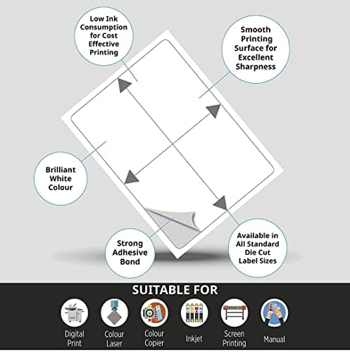 True-Ally Easy Ship Sticky Paper a4 Size Pack of 160 Labels (40 Sheets ...