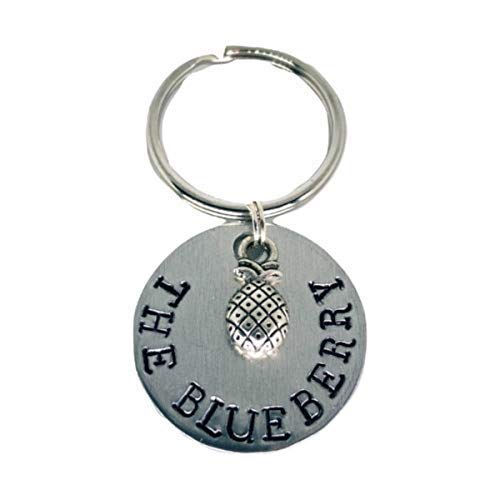 Amazon.com: The Blueberry Hand Stamped Aluminum Psych Keychain With ...