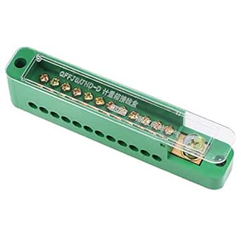 uxcell 1 Inlet 12 Outlet Terminal Strip Blocks 660V 150A Single Phase Distribution Block for ...