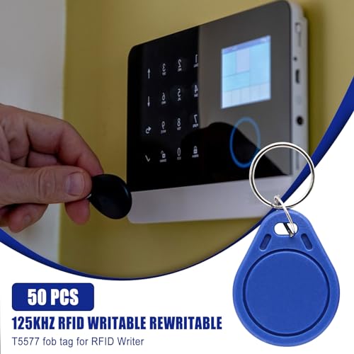 125Khz Writable RFID Proximity Keyfobs, 50 PCS Proximity ID Card Key ...