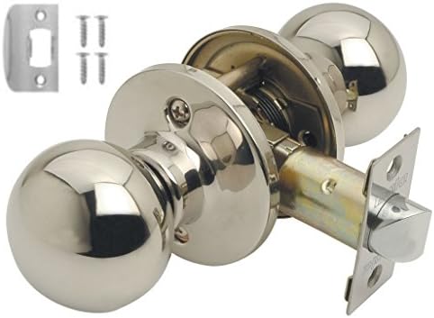 Satin Stainless Steel Door Knob Set - Passage : Amazon.co.uk: DIY & Tools