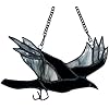 Amazon.com: ZKULL Raven Decor Stained Glass - Oddities and Curiosities ...