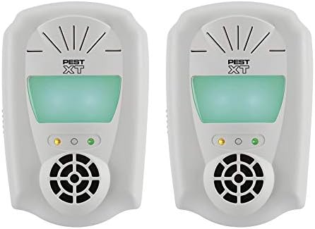 Pest XT Indoor Pest Repeller Plug In Ultrasonic Electromagnetic 4-In-1 ...