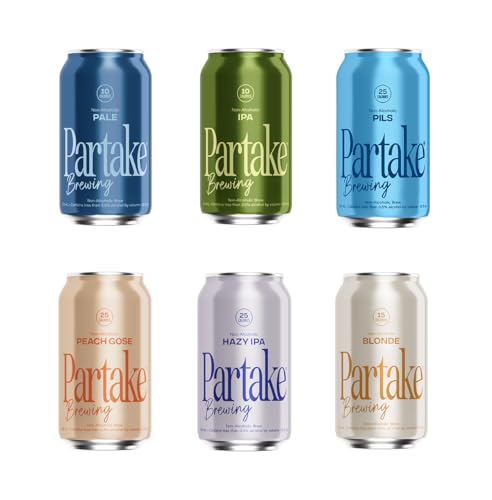 Partake Brewing Craft Non Alcoholic Beer, Discovery Pack x 6 - Import ...