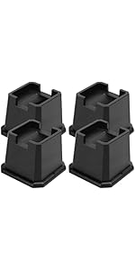 Amazon.com: shouwuhho Bed Risers 2 inch, Furniture Risers Elevation in ...