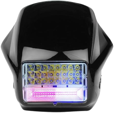 OTOROYS LED Headlight Hi/Low Beam With 3 Mode Red and Blue Flashing For ...