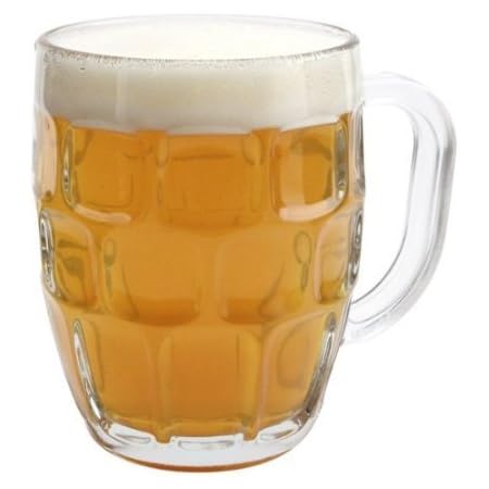 Amazon.com | British Pub Pint Dimple Beer Glass.: British Pint Mug ...