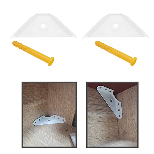 EMSea 20Pcs Three-Sided Fixed Corner Code Metal Corner Brace with ...