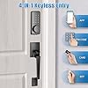 Front Door Lock Set, Keyless Entry Door Lock with Handle, Smart ...