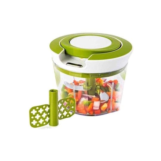 0079 Manual 2 in 1 Handy Smart Chopper for Vegetable Fruits Nuts Onions ...