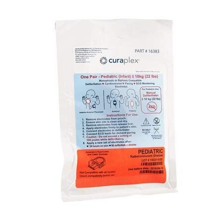 Amazon.com: Curaplex Multi-Function Defibrillator Electrodes, Physio ...