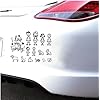 Amazon.com - 4 Pcs Car Sticker I Love My Family Car Bling Stickers and ...