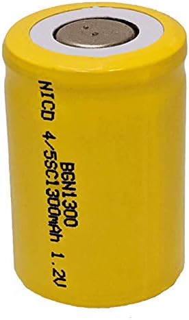 Amazon.com: BatteryGuy BGN1300 4/5 Sub C rechargeable 1.2 Volt 1300 mAh ...