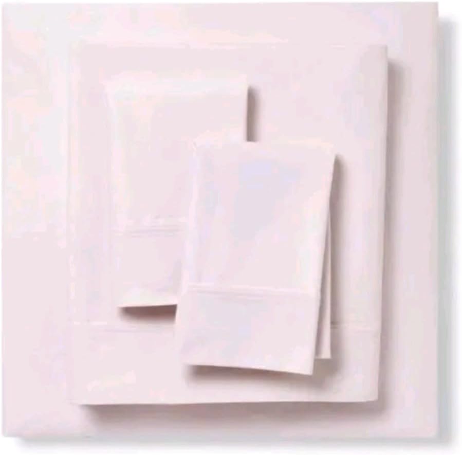 Amazon.com: Threshold Organic Cotton 300 Thread Count Sheet Set Twin ...