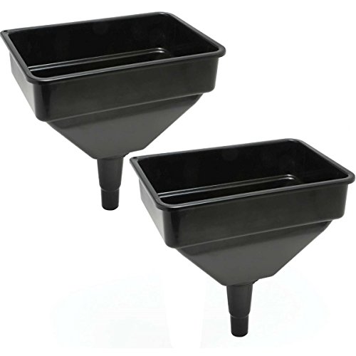 (Pack of 2) Large Rectangular Funnel for Oil, Diesel Petrol - Farm ...