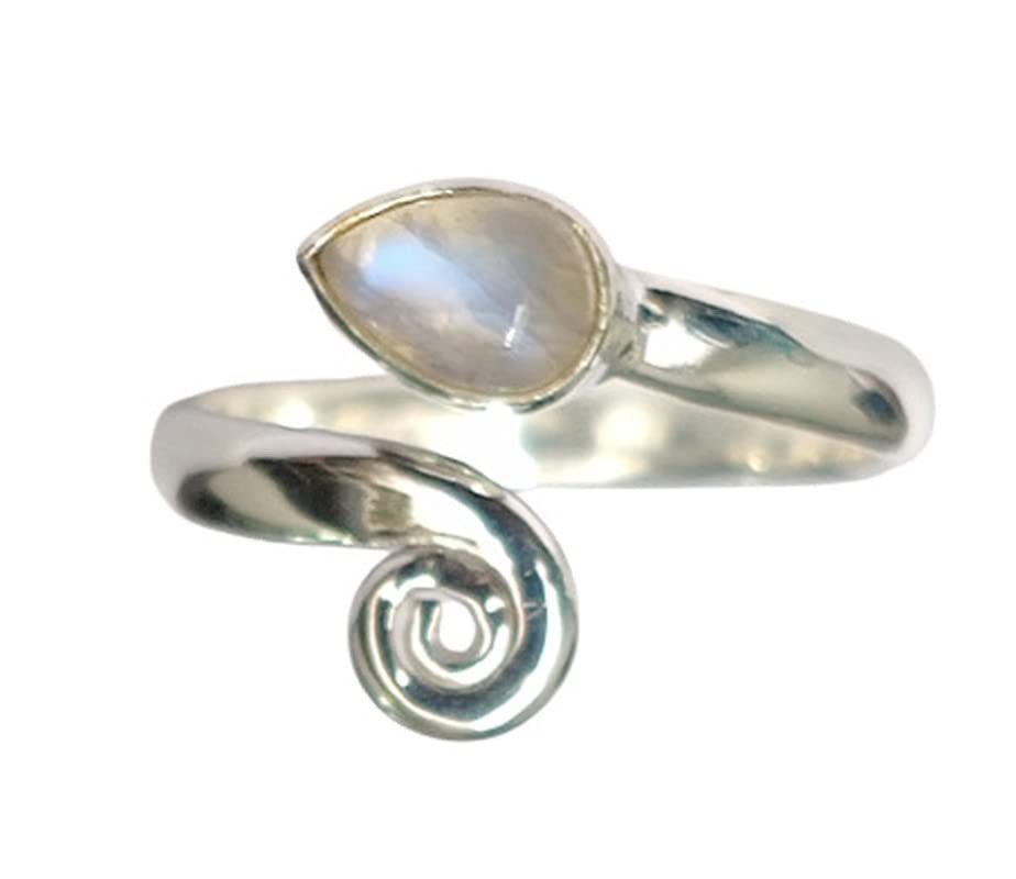 Amazon.com: Moonstone Toe Ring, 925 Sterling Silver Toe Ring ...
