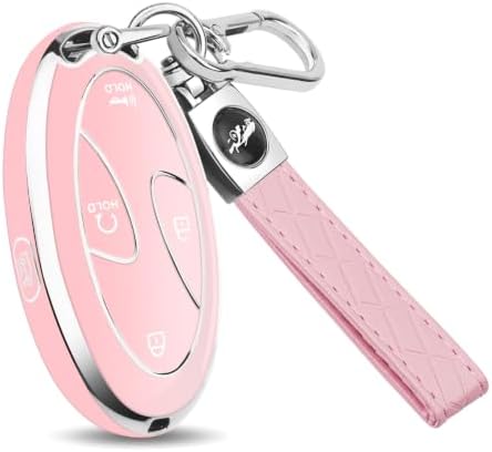 Amazon.com: KERHXLE for Hyundai Key Fob Cover,5 Buttons TPU Full ...