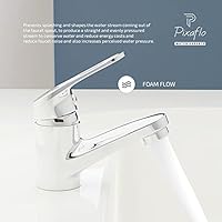 Pixaflo Aquamax Brass Single Lever Basin Mixer with 450 mm Long Braided ...