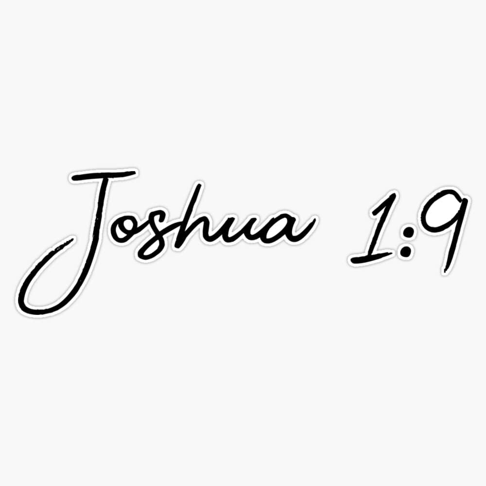 Amazon.com - Joshua 1:9 Sticker Sticker Decal Bumper Sticker Waterproof 5"