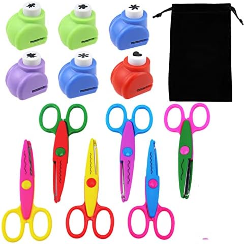 RtottiM 12 Pcs Kids Safety Scissors Art Craft Scissors Set for Kids ...
