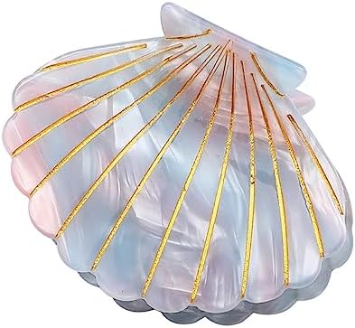 Amazon.com : Shell Jaw Clip Hair Claw Clip Clamps Resin Hair Clips ...