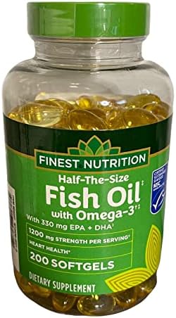 Amazon.com: Walgreens (Formerly Finest Nutrition) Half-The-Size Fish ...