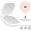 Amazon.com: deweisn Compact Mirror, Lighted Travel Makeup Mirror with ...