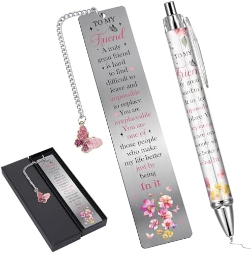 Amazon.com : Berirexrion Friends Inspirational Metal Bookmark - 2 Pcs ...