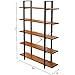 Amazon.com: CONSDAN Industrial Bookshelf, USA Grown Hardwood, Real Wood ...