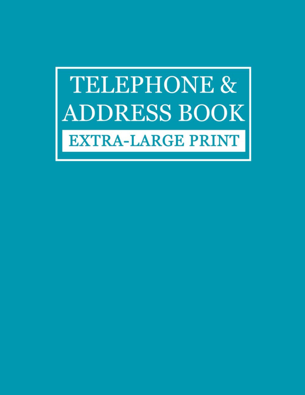 Amazon.com: Telephone & Address Book Extra-Large Print: Contact Keeper ...